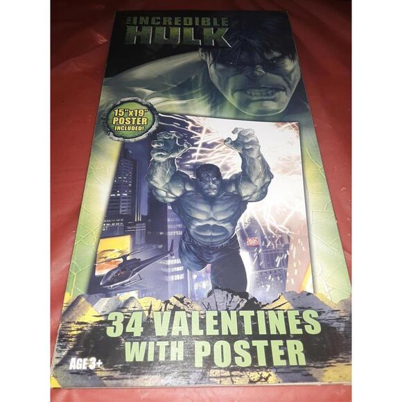 Holiday | Hulk Vintage Marvel 34 Valentines Cards With Poster New Rare ...